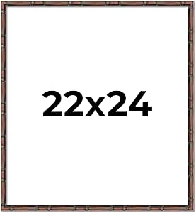 Amazon.com - 22x24 Frame Brown Bamboo with Dark Coffee/Walnut Finish ...