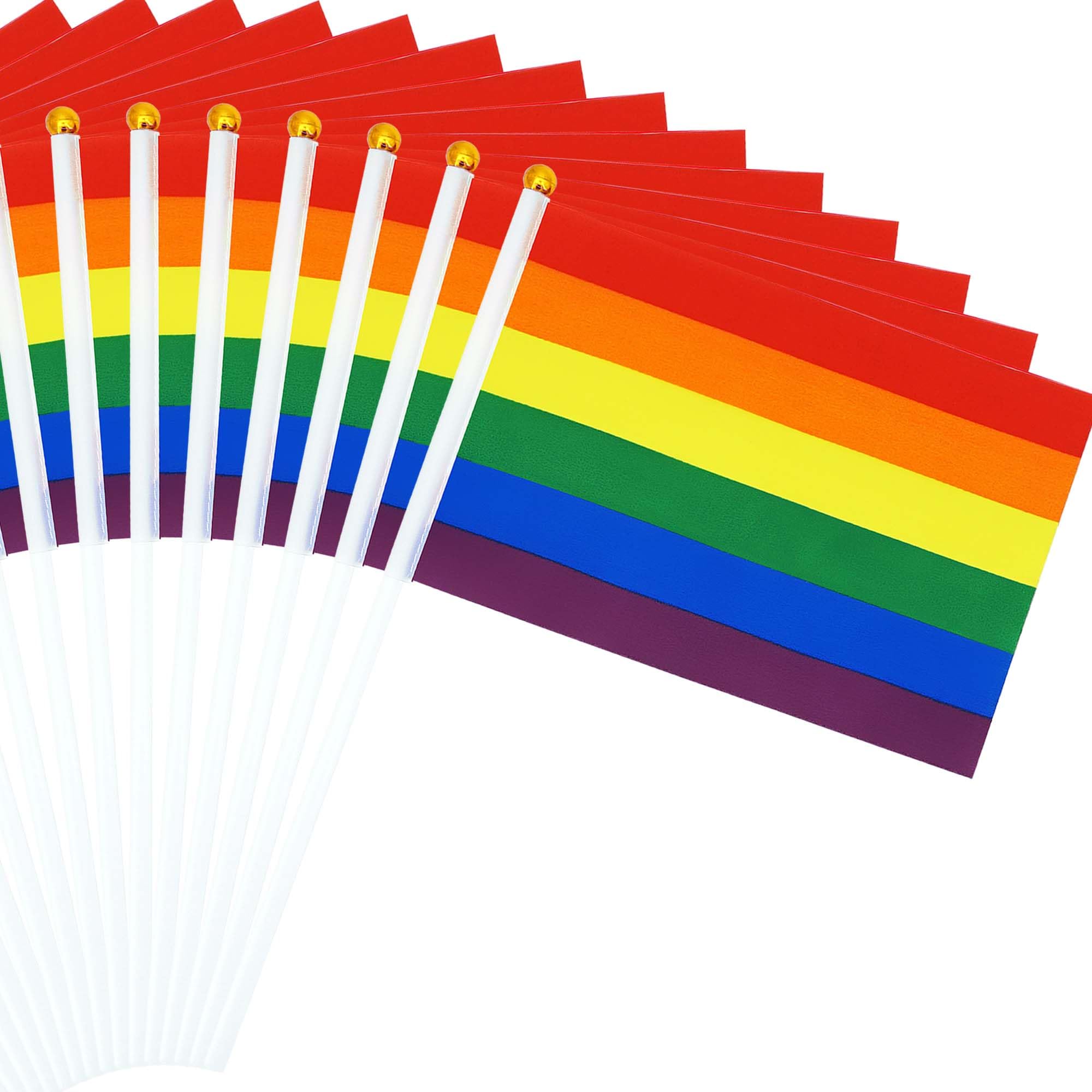 Snapklik.com : 50 Pack Pride Flags Rainbow Pride Flag Small Flag Pride ...