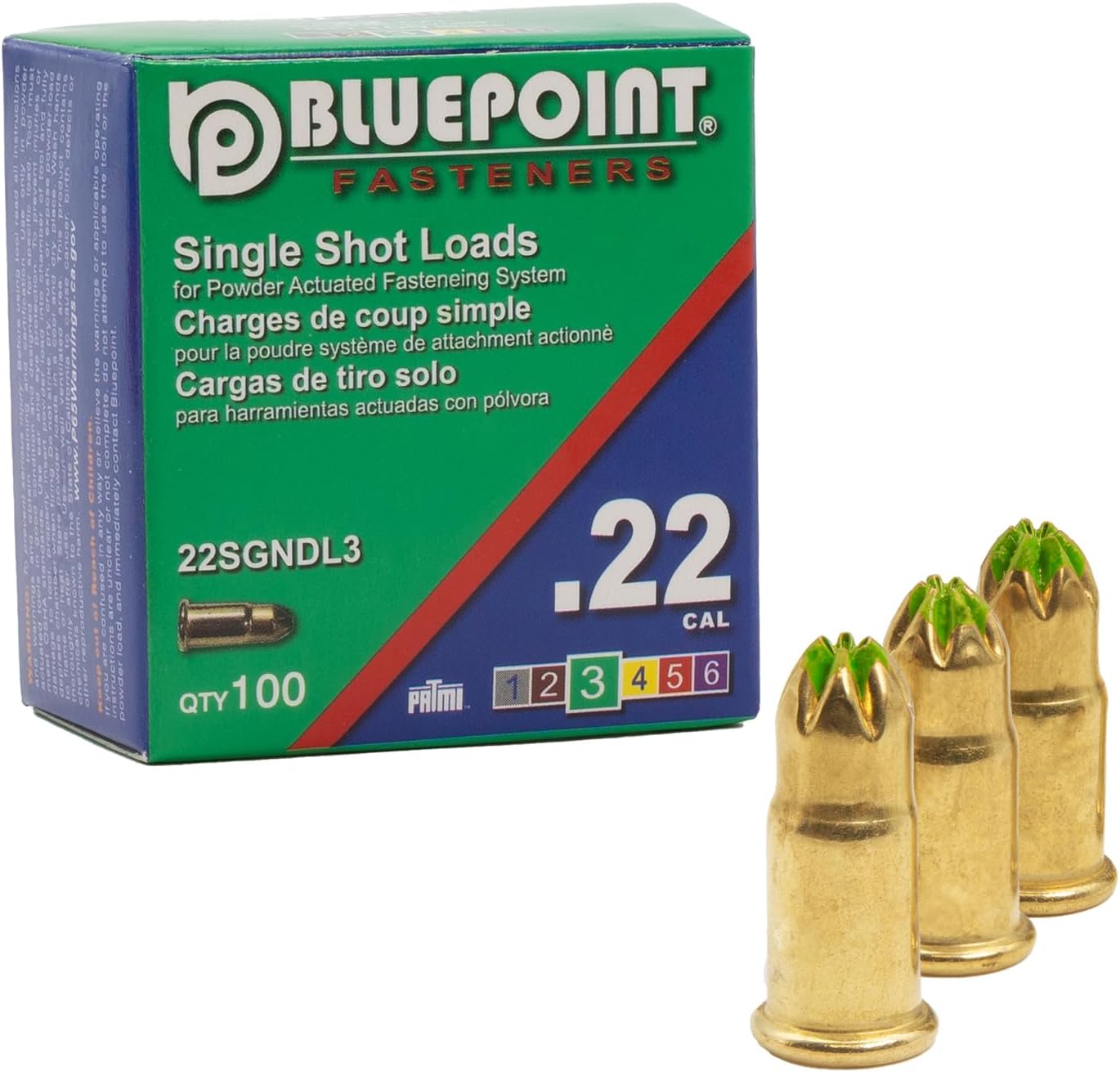 Amazon.com: Blue Point Fasteners Load Green .22 Cal Neck Down 22SGNDL3 ...