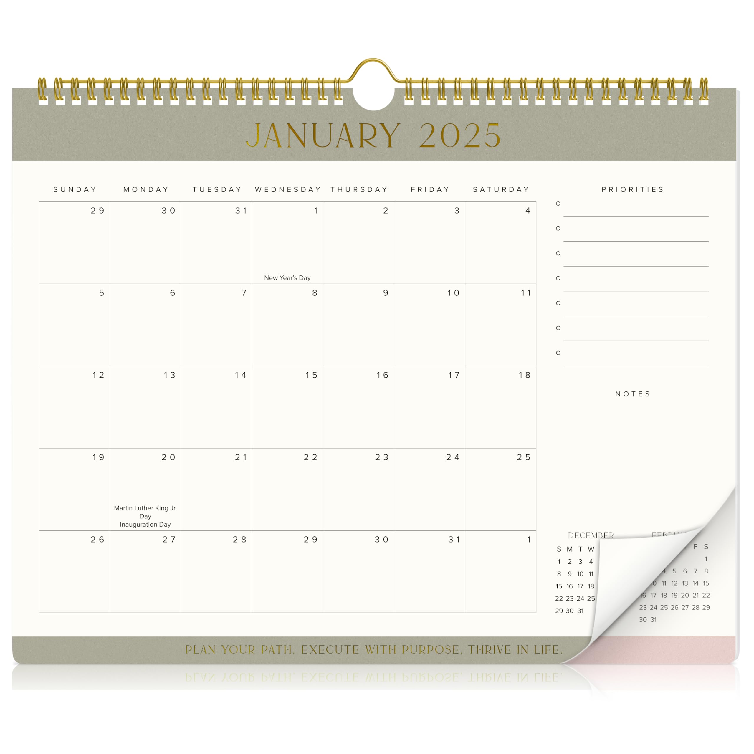 Snapklik.com : Aesthetic 2025-2026 Wall Calendar - Runs From January ...