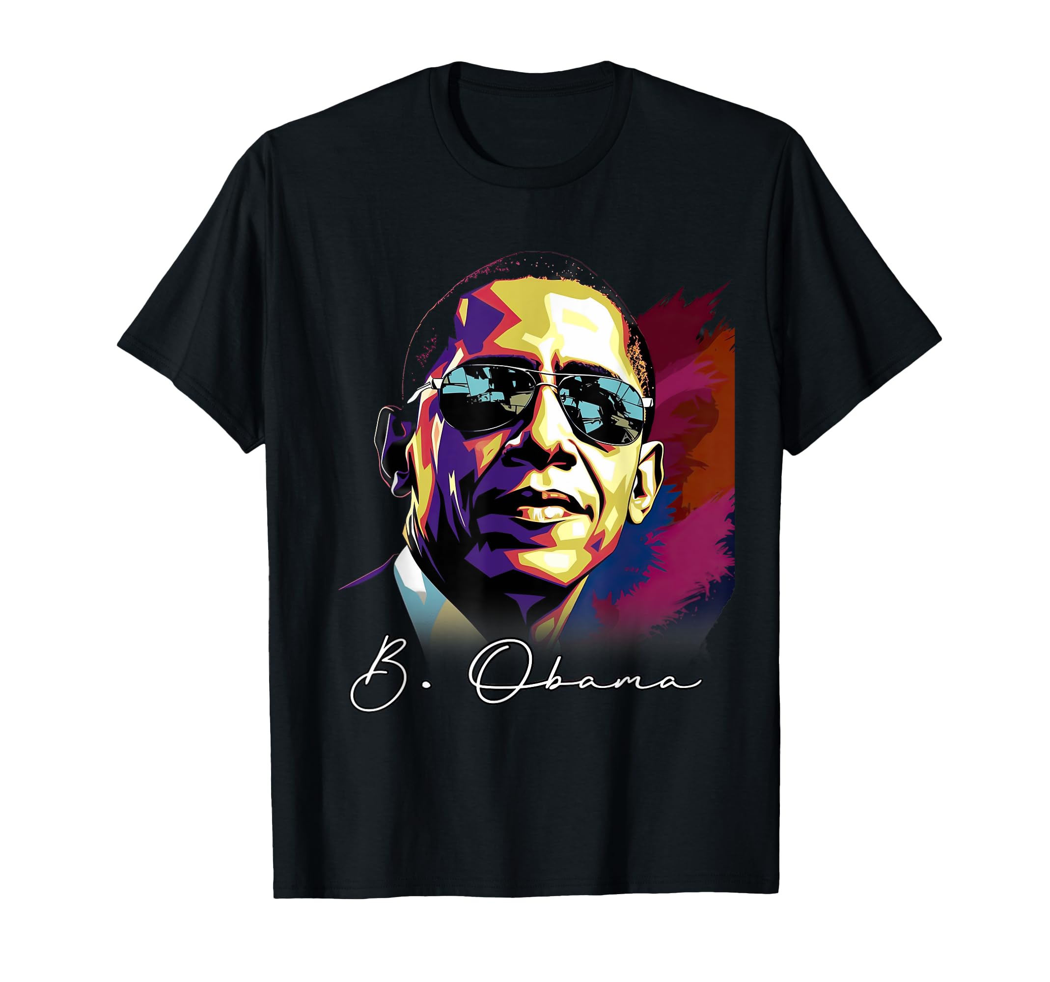 Amazon.com: 4th Of July Barack Obama President Portrait Patriotic T ...
