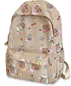 Amazon.com | LOTUSTAR Capybara Backpack Capibara Print Bag Kawaii ...