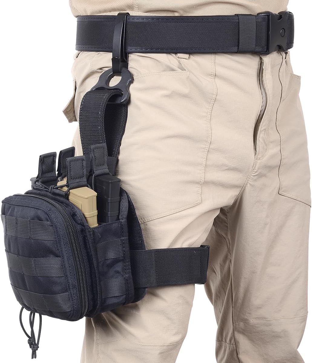Amazon.com : SdTacDuGe Drop Leg Tactical Mag Admin Pouch,Medical EMT ...