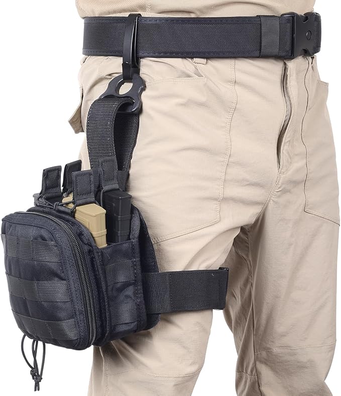Amazon.com : SdTacDuGe Drop Leg Tactical Mag Admin Pouch,Medical EMT ...