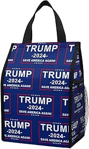 Amazon.com: Trump 2024 Save America Again Lunch Bag Tote Insulated ...