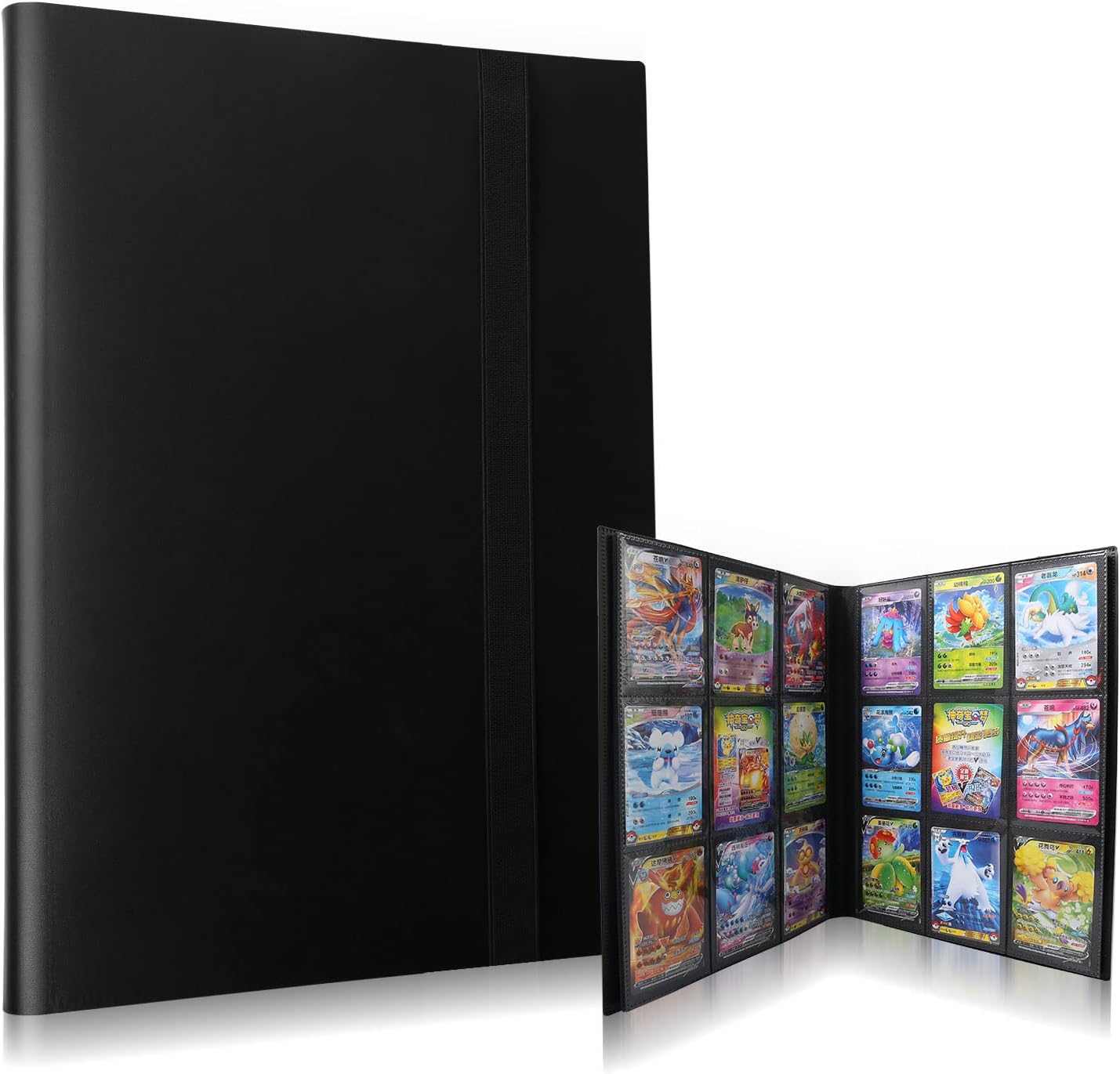 Guiffly 20 Pages 9 Pocket Trading Card Binder, 360 Pockets PU Leather ...