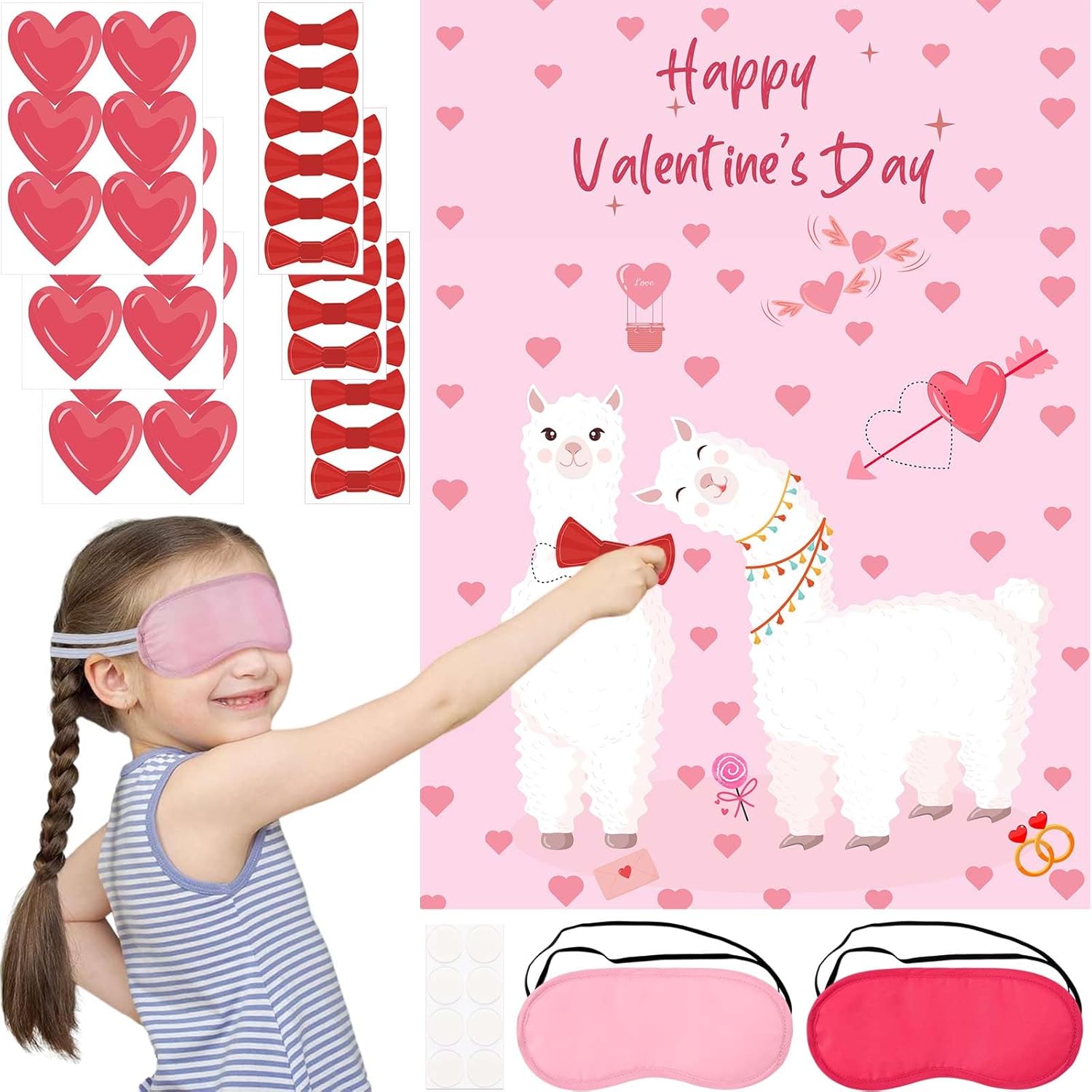 Amazon.com: Valentine's Day Pin Games for Kids Pin The Heart on The ...