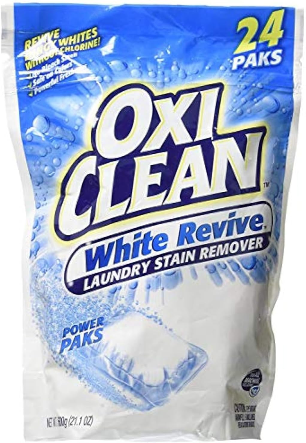 Amazon.com: OxiClean White Revive Stain Remover Power Paks, 24 Count (2 ...
