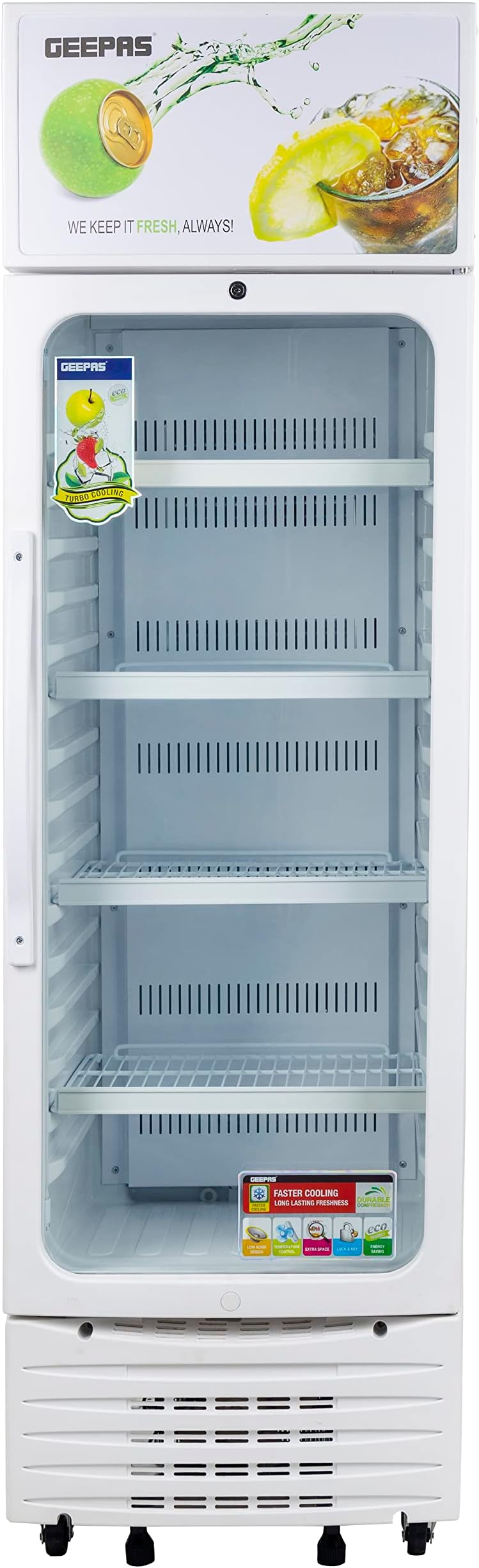 GS General Supreme Single Door Showcase Refrigerator, 388 Liter ...