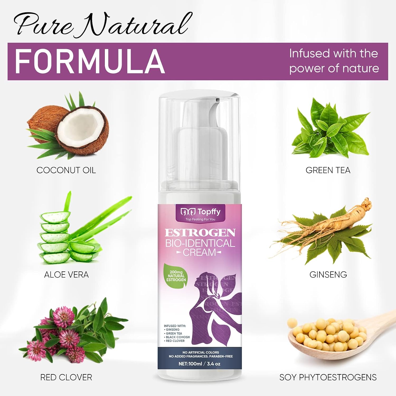 Senhorita Crema de estrógeno, crema de estrógeno natural para mujeres ...