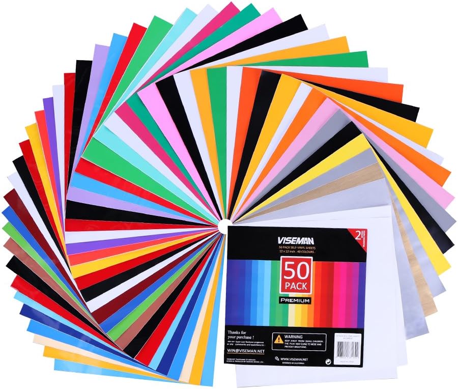 Autocollant en vinyle Feuilles – Couleurs assorties en vinyle papier ...