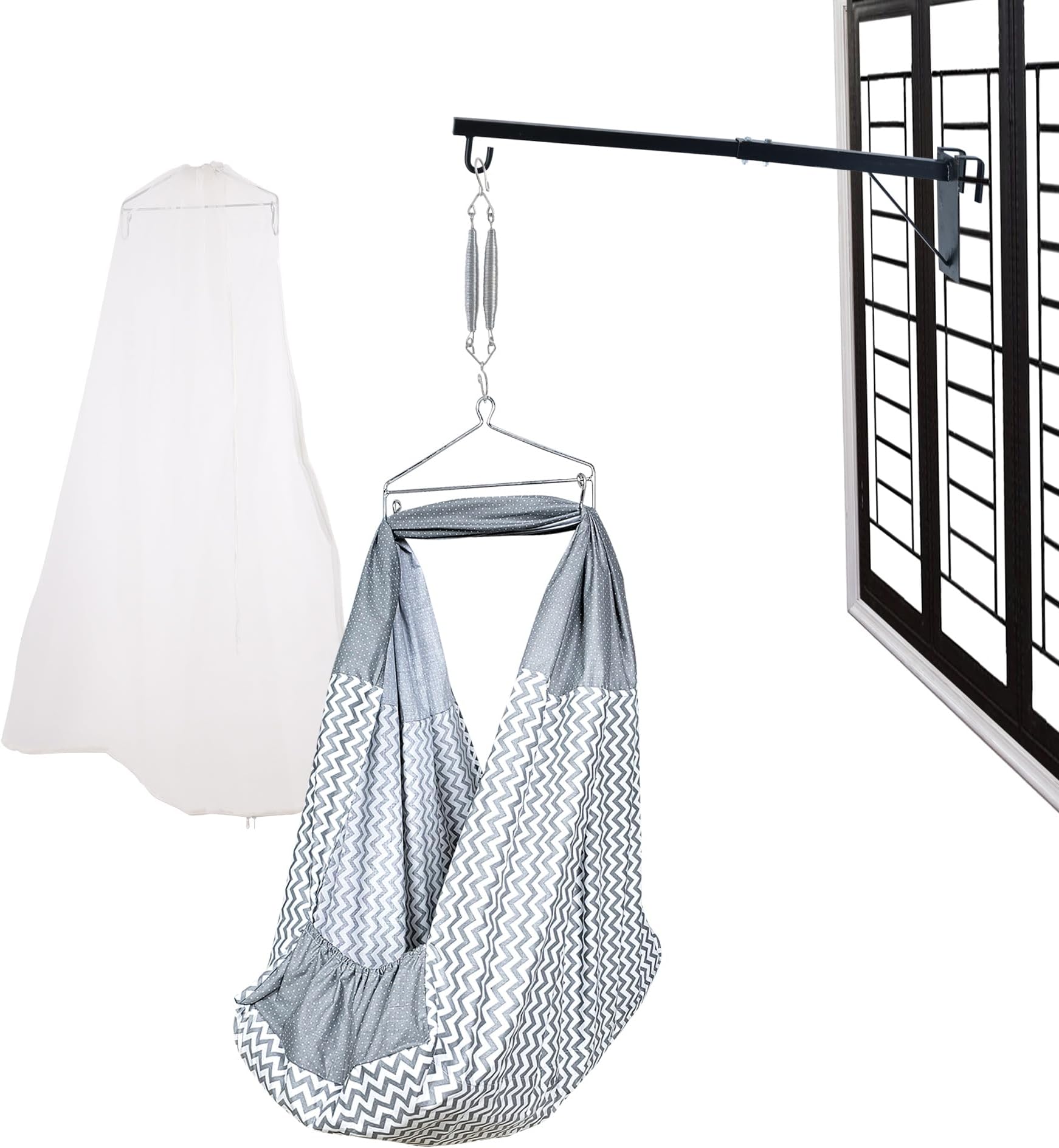 Buy VParents Neonate Baby Swing Cradle with Mosquito Net Spring and ...