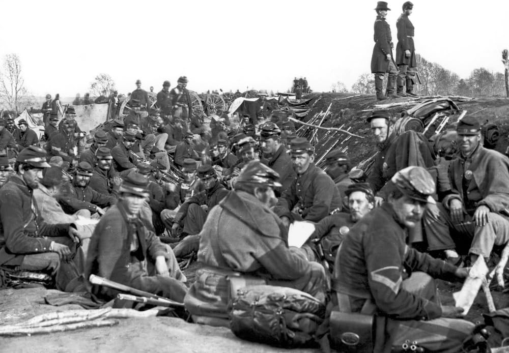 Amazon.com: Civil War Petersburg 1864 Nunion Army Troops In A Trench ...