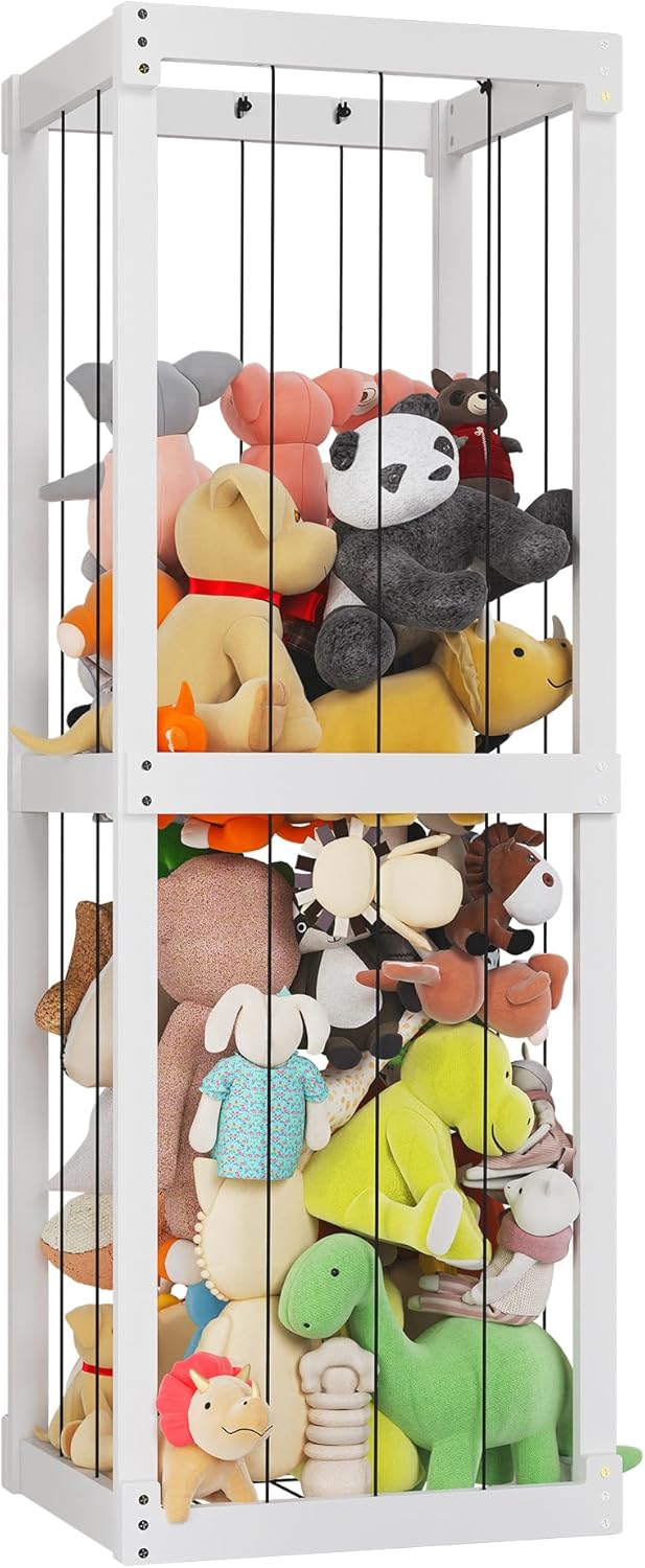 Amazon.com: Peekabu Stuffed Animal Zoo Storage, Wood Stuffed Animal ...