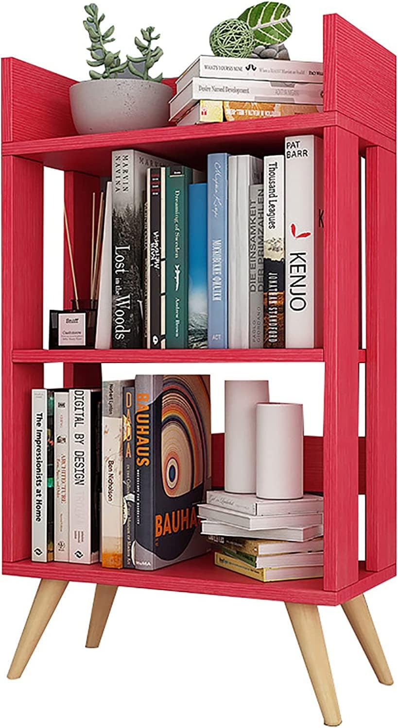 Amazon.com: BUniq Bookshelf,3 Tier Solid Wood Bookshelf,Home Bookcase ...