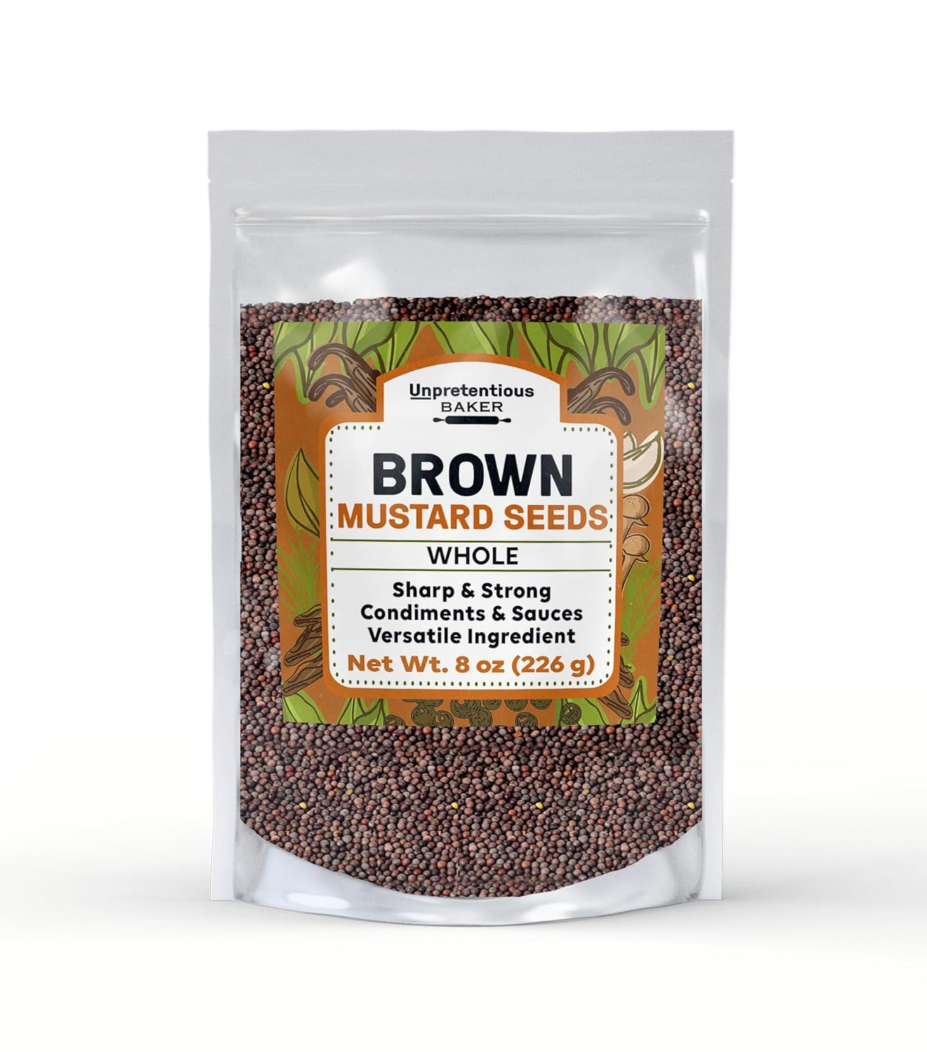 Amazon.com : Unpretentious Brown Mustard Seeds, 8 oz, Sharp & Strong ...