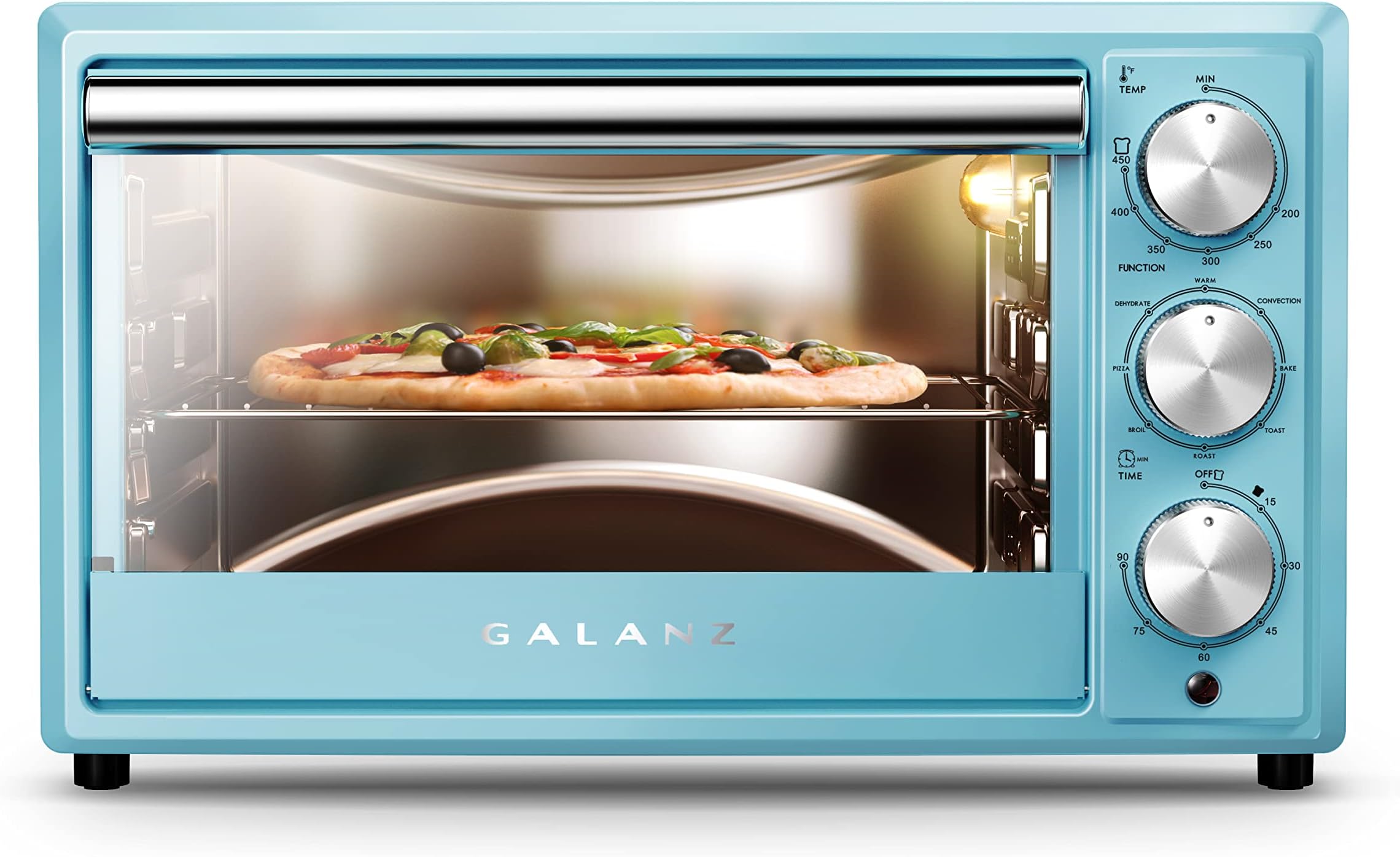Amazon.com: Galanz Large 6-Slice True Convection Toaster Oven, 8-in-1 ...