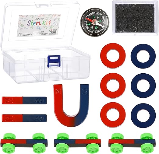 Amazon.com: Sntieecr Labs Junior Science Magnetism Set for Experiment ...