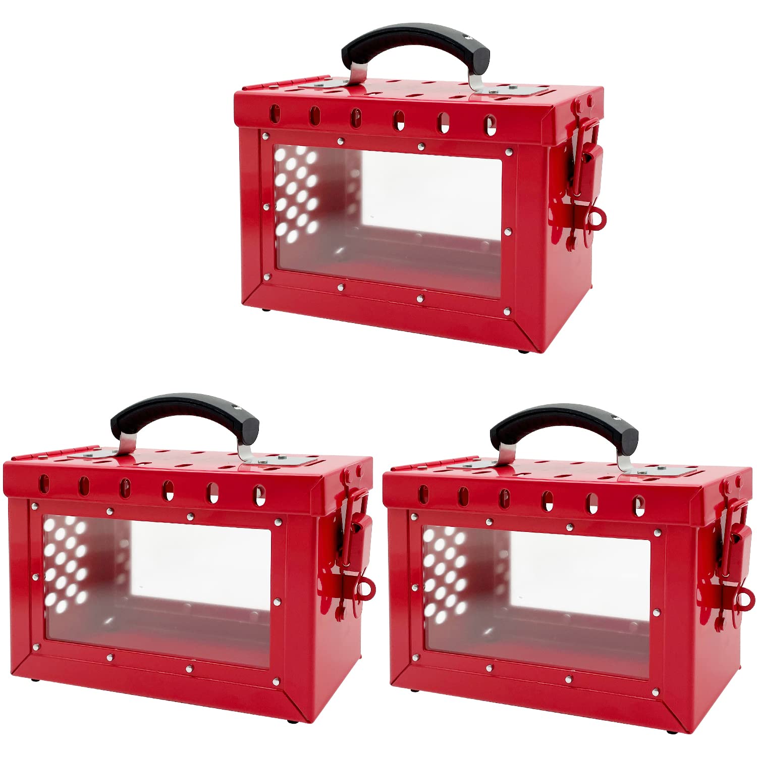 Snapklik.com : SAFBY Lockout Tagout Box Kit Portable Safety Group ...