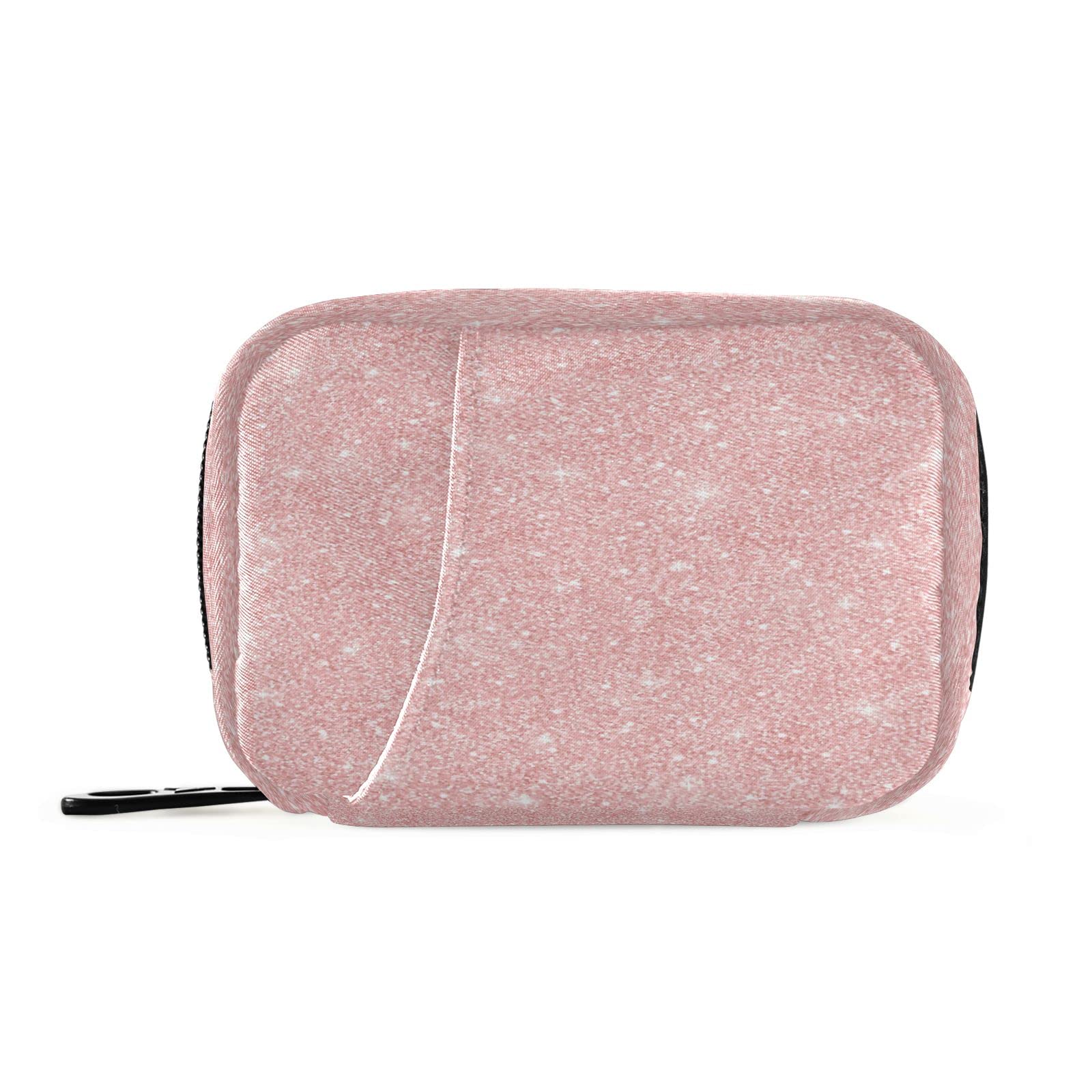 Amazon.com: Plaaee Pill Organizer Pink Glitter Pill Cases Bag Portable ...