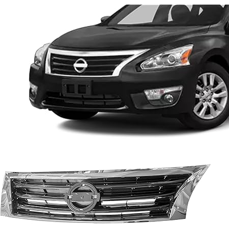 Amazon.com: UnayKolb Front Bumper Grille Chrome Shell/Black Insert ...