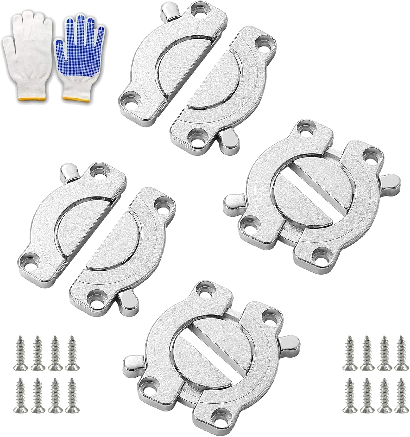 4 Pcs Zinc Alloy Table Buckle Connectors Heavy Duty Table Top Connector ...