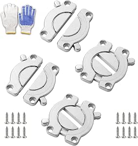 4 Pcs Zinc Alloy Table Buckle Connectors Heavy Duty Table Top Connector ...