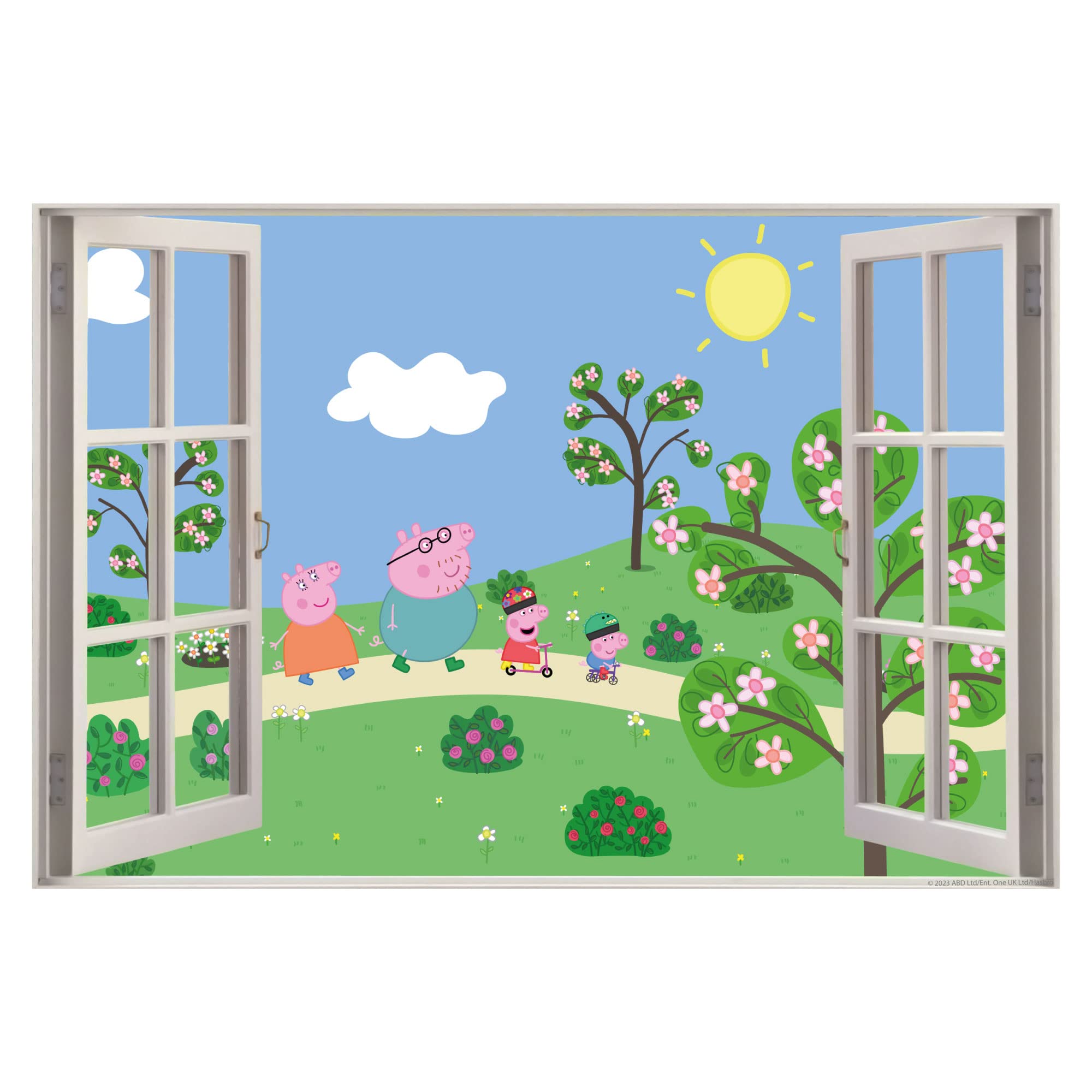 Peppa Pig Window Effect Peppa Pig Window Stickers | Stickerscape
