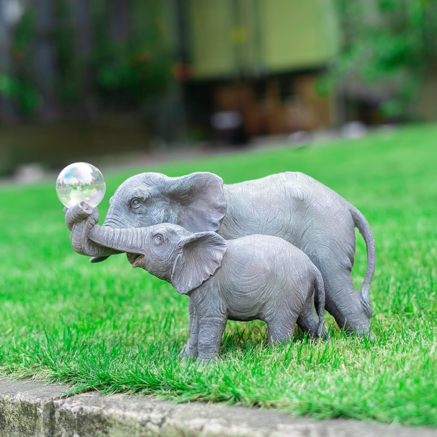 Amazon.com: Solar Elephant Statues Lights for Outdoors Garden Decor ...