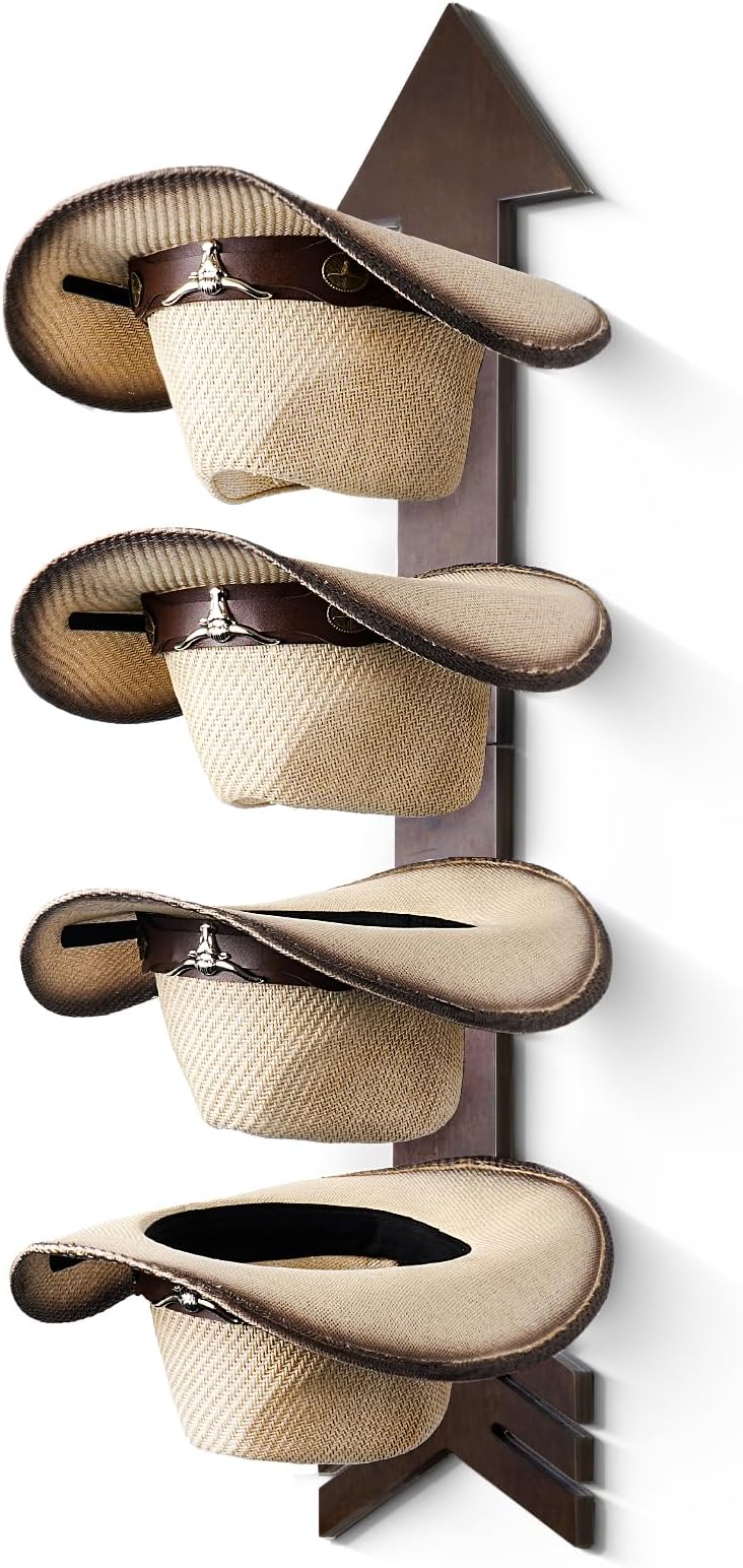 Amazon.com: CANWUPON Cowboy Hat Rack Holder for Wall - Wild Western ...