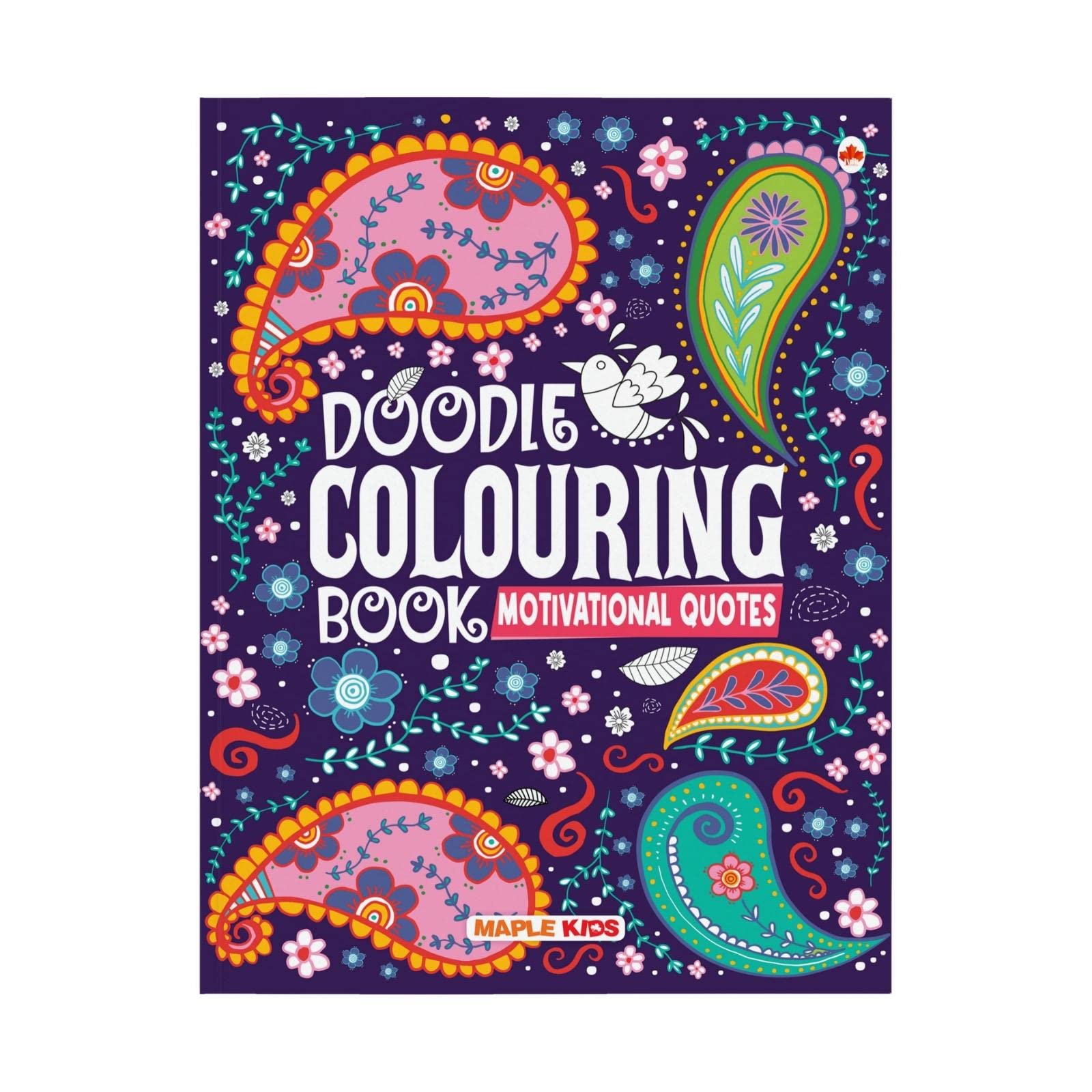 Doodle Colouring Book for Kids - Motivational Quotes - Age 4 - 99 ...