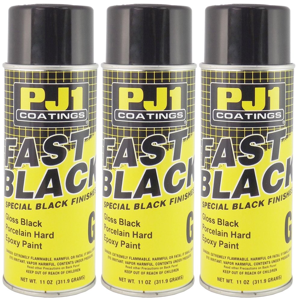 Snapklik.com : PJ1 16-GLS-3PK Gloss Black Epoxy Spray Paint