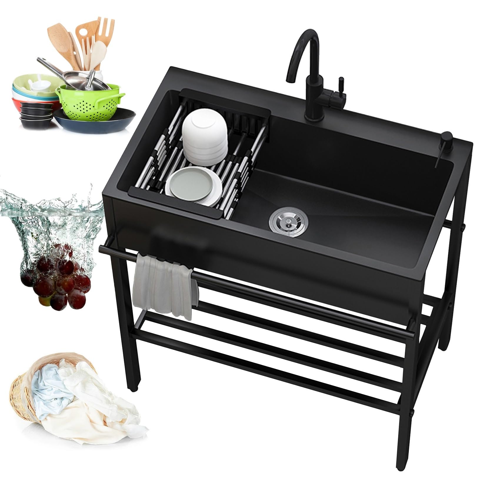 Snapklik.com : Stainless Steel Utility Sink
