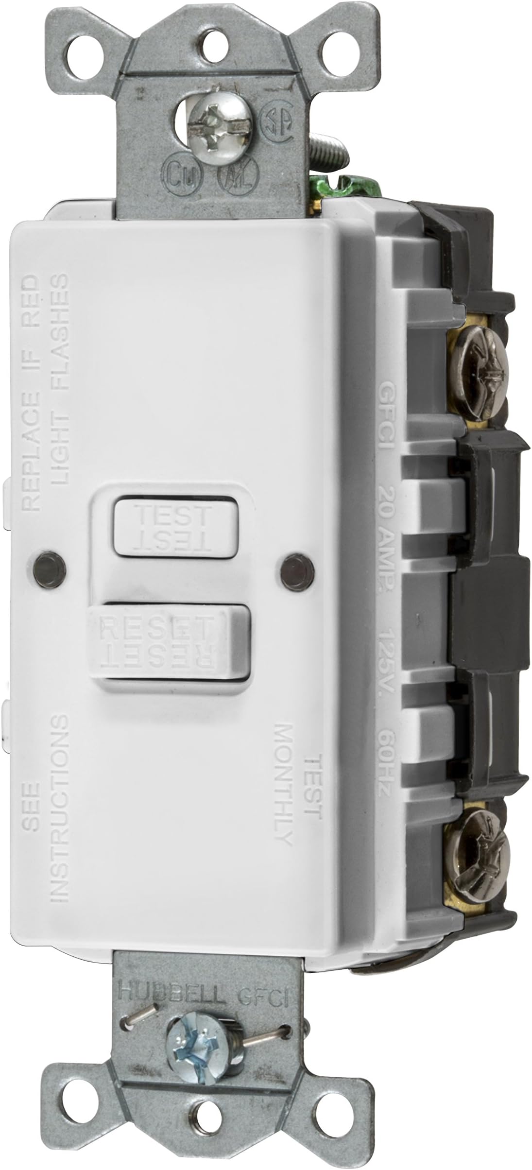 Bryant Electric GFBFST20W Commercial/Residential Self Test Faceless ...