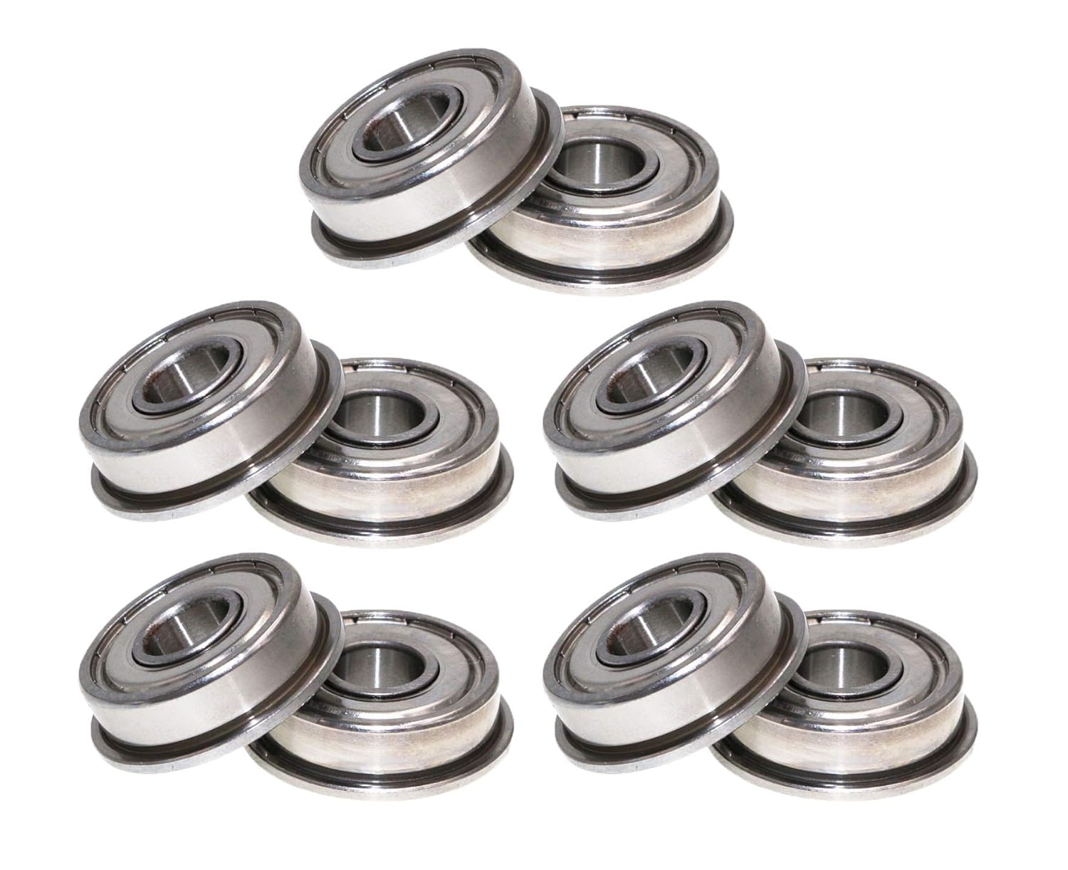 Generic Shielded Bearing inch Flange Ball Series (Pack of 10), (FR144zz ...