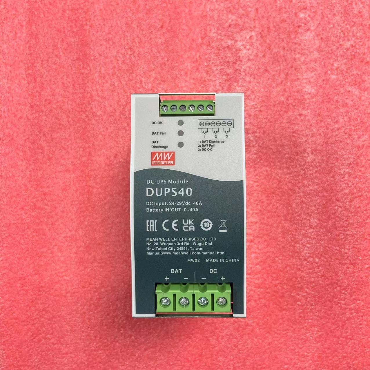 Amazon.com: MEAN WELL 24V 40A Uninterruptible DC-UPS Controller Module ...