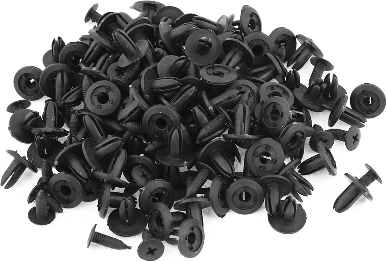 Amazon.com: uxcell 100 Pcs 6mm Hole Rivet Push Fit Panel Trim Clips ...