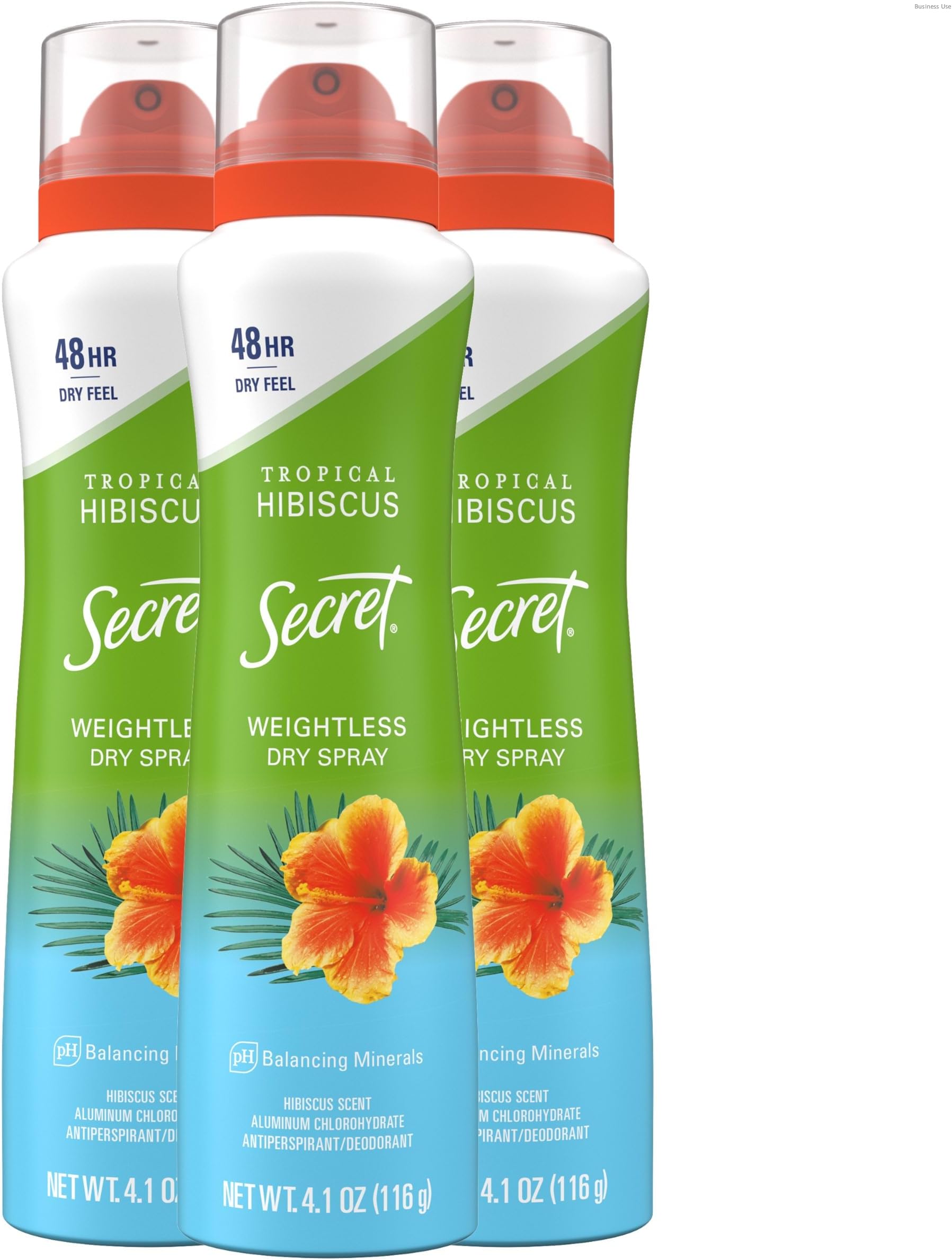 Amazon.com : Secret Dry Spray Antiperspirant Deodorant for Women, 48hr ...