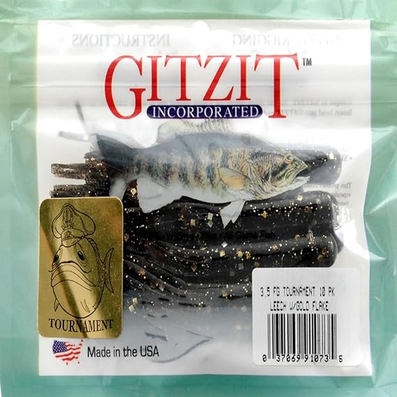 Amazon.com : GITZIT Leech Gold Fishing Bait Lures (10-Pack), 3.5-Inch ...