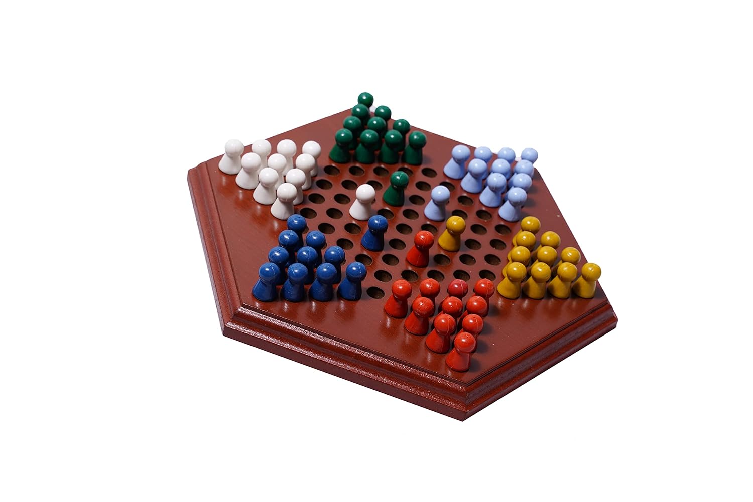 Buy Shy Shy Let’s Touch The Sky Wooden Indian Checkers Board Game,for 5 ...