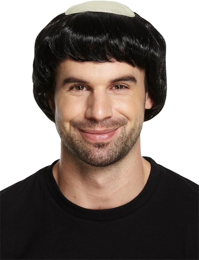 HENBRANDT Adult Friar Monk Bald Head Religious Medieval Wig Hair Piece ...