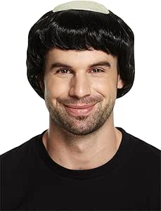 HENBRANDT Adult Friar Monk Bald Head Religious Medieval Wig Hair Piece ...