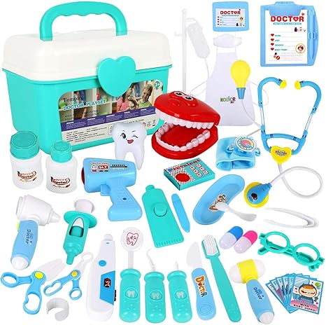 Amazon.com: Tomons Toy Doctor Kit for Kids - 38 Pieces Kids Pretend ...