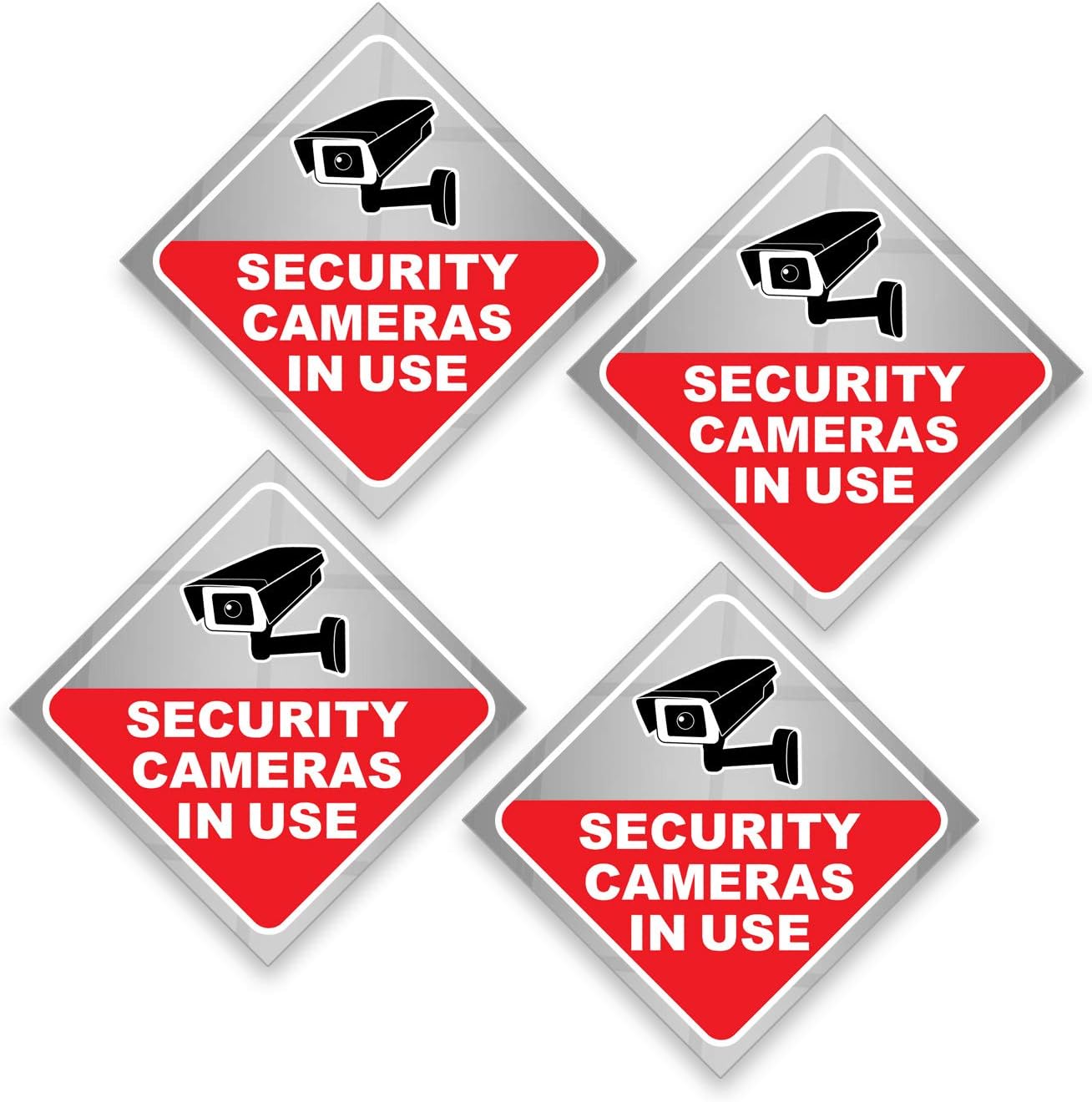 Amazon.com: Security Camera Sticker - Video Surveillance Sign - Pack of ...
