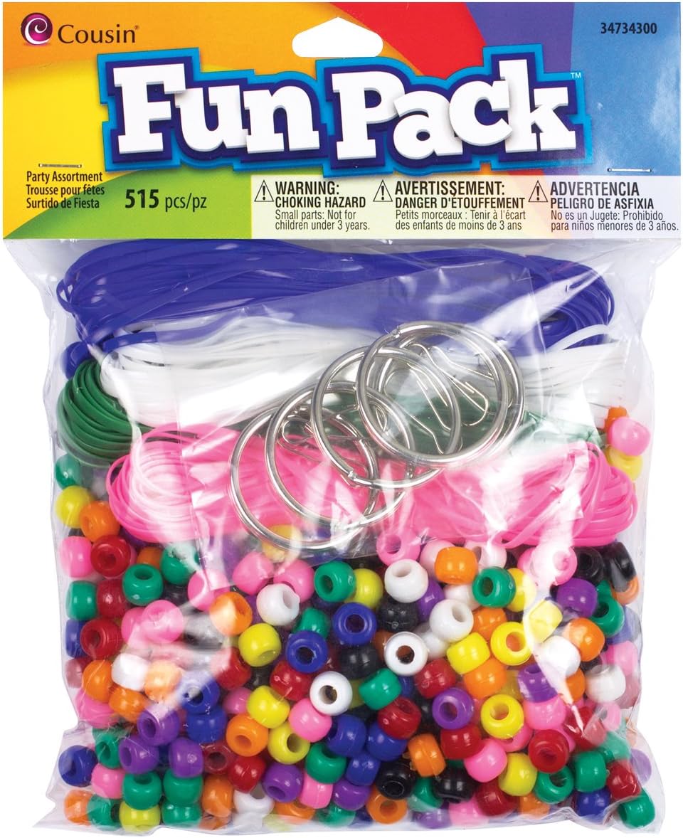 Amazon.com: Cousin Fun Packs 515-Piece Rainbow Craft Lace with Party Pack