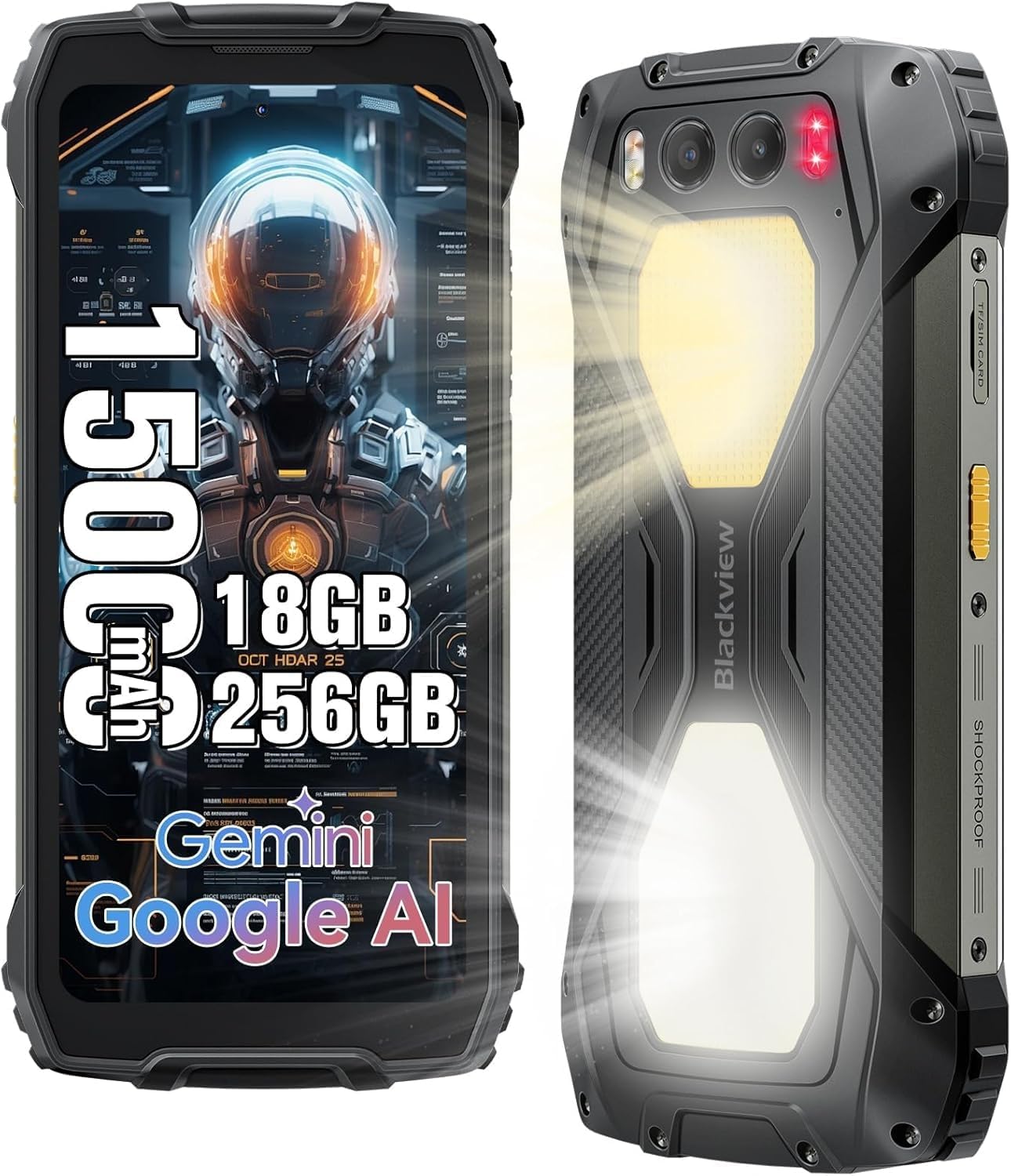 Amazon.com: OUKITEL WP100 Titan Rugged Smartphone 5G - 33000mAh Rugged ...