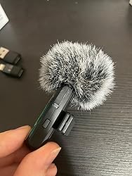 Amazon.com: Ponovo Lavalier Microphone for USB C Android Phone, Wireless Mini Lapel Mic ...