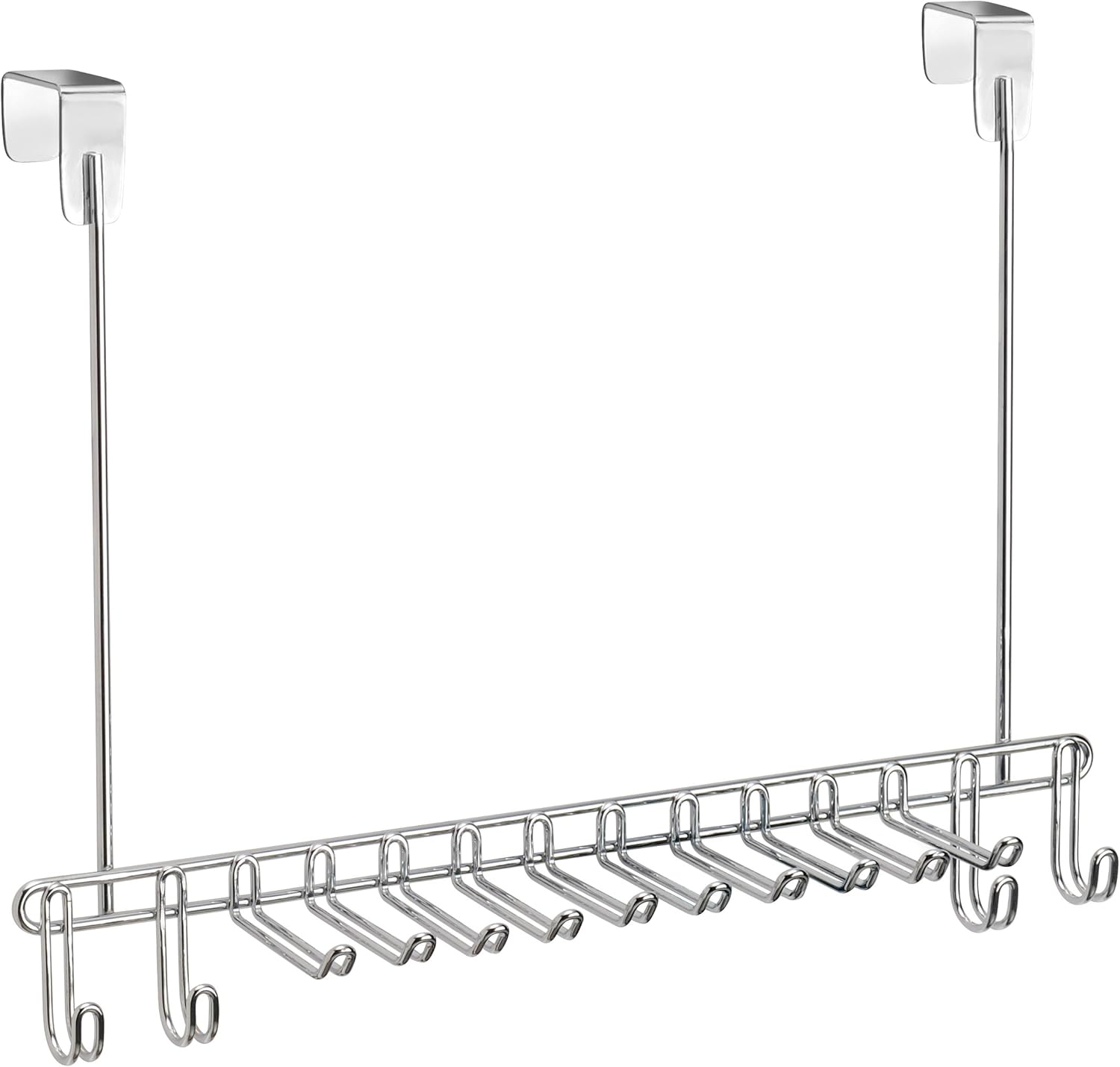 Amazon.com: iDesign Classico Over-the-Door 14-Hook Closet Organizer ...