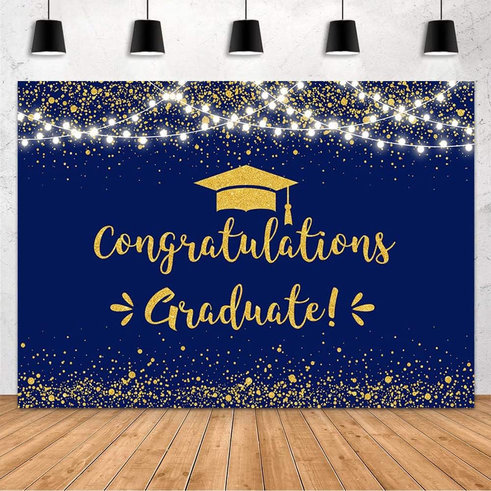 Amazon.com : MEHOFOND 8x6ft Congratulation Graduate Backdrop Class of ...