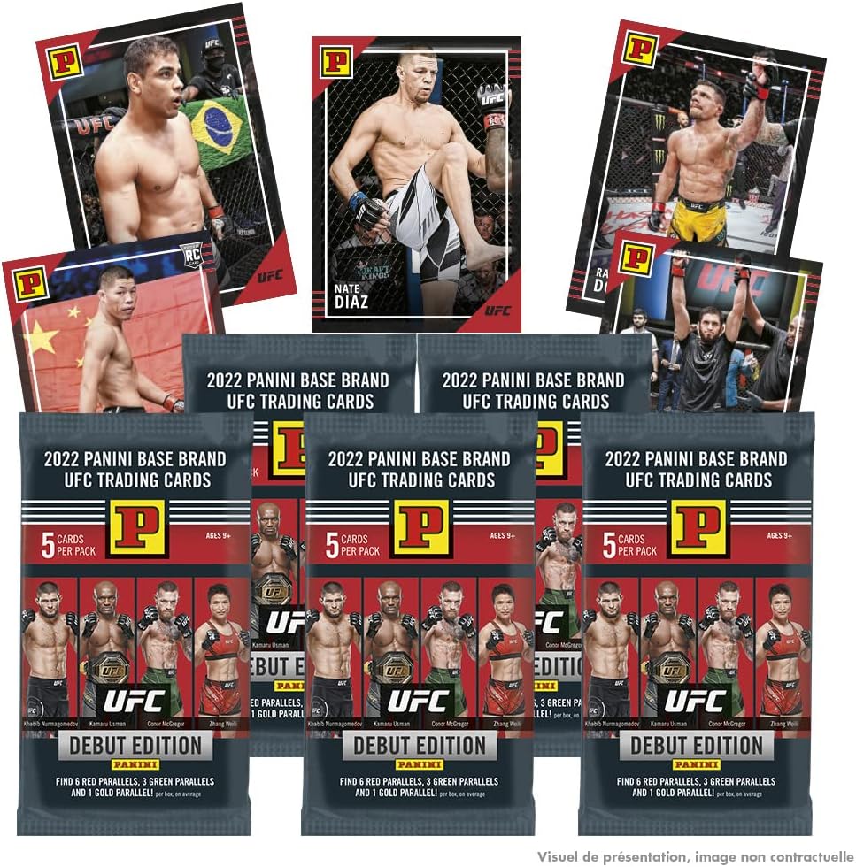 Panini UFC 2022 Debut Edition Trading Card Collection x24 Packs - BigaMart